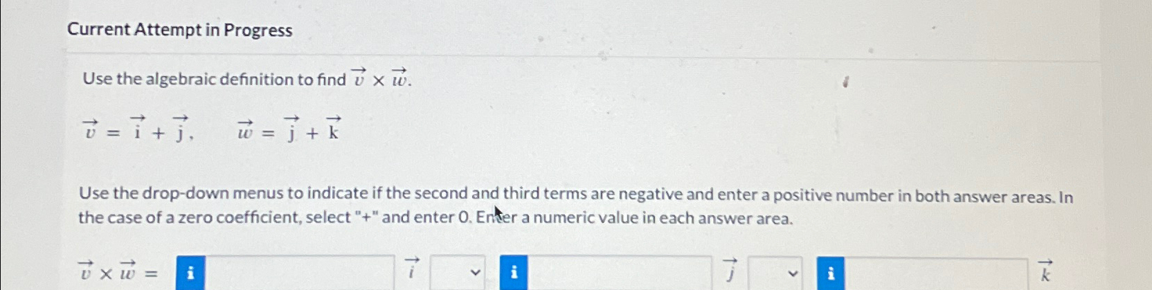 Solved Current Attempt in ProgressUse the algebraic | Chegg.com