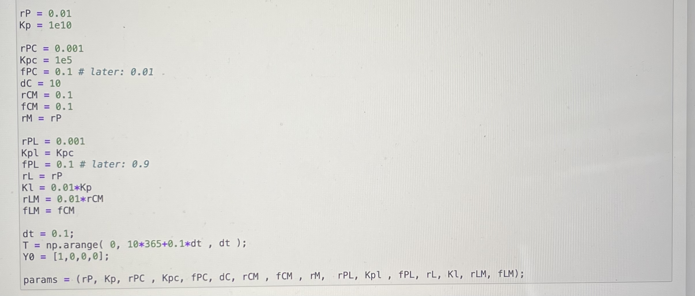 Solved Now, write a functionPLCM_model( Y,t, ﻿args) ﻿that | Chegg.com