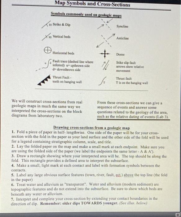 GEOLOGIC MAPS PART I Introduction Knowing how to | Chegg.com