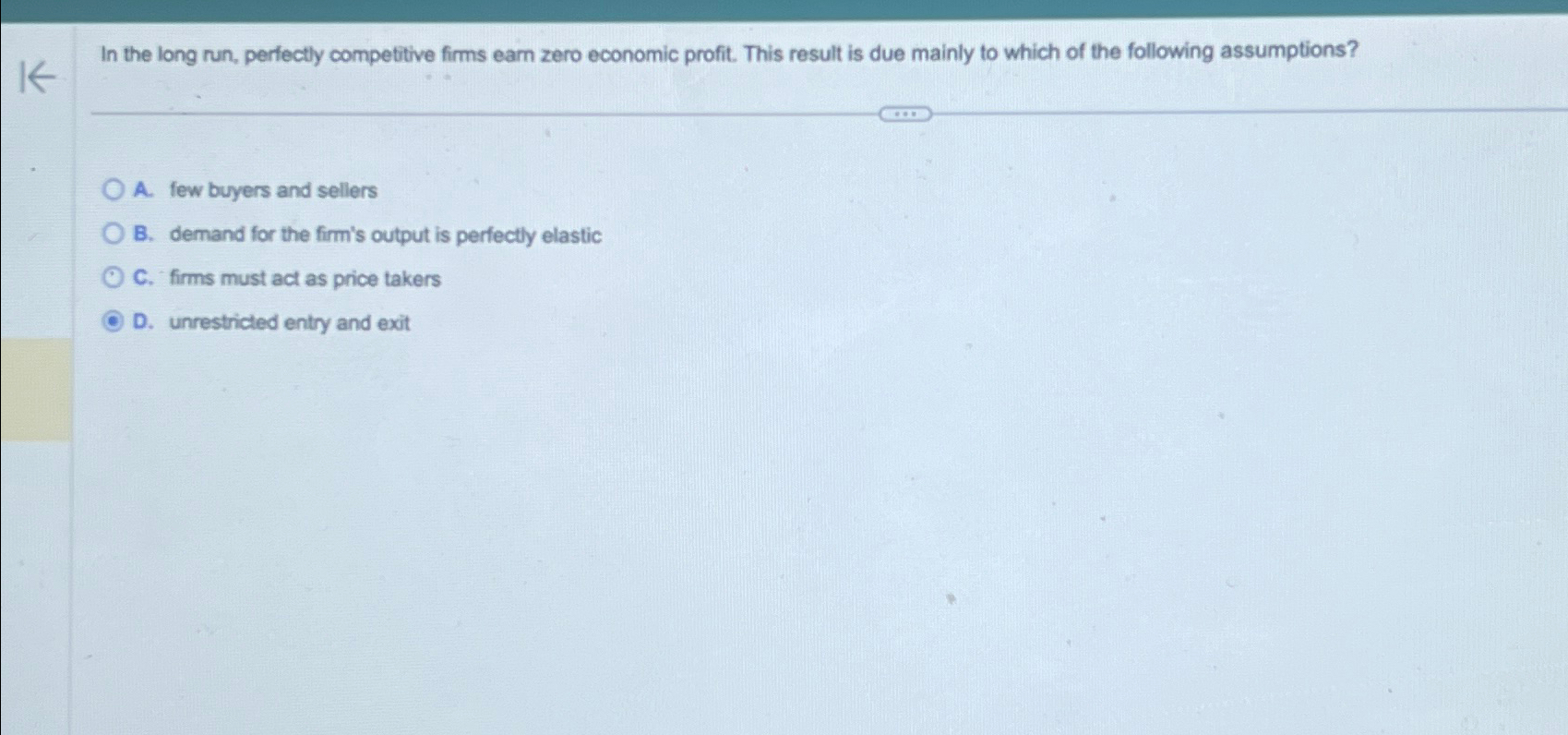 Solved In the long run, perfectly competitive firms earn | Chegg.com