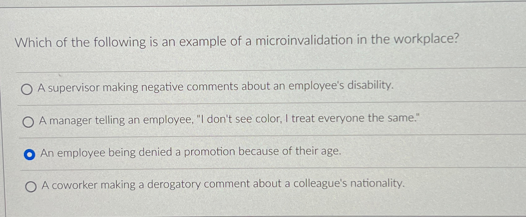 Solved Which of the following is an example of a | Chegg.com