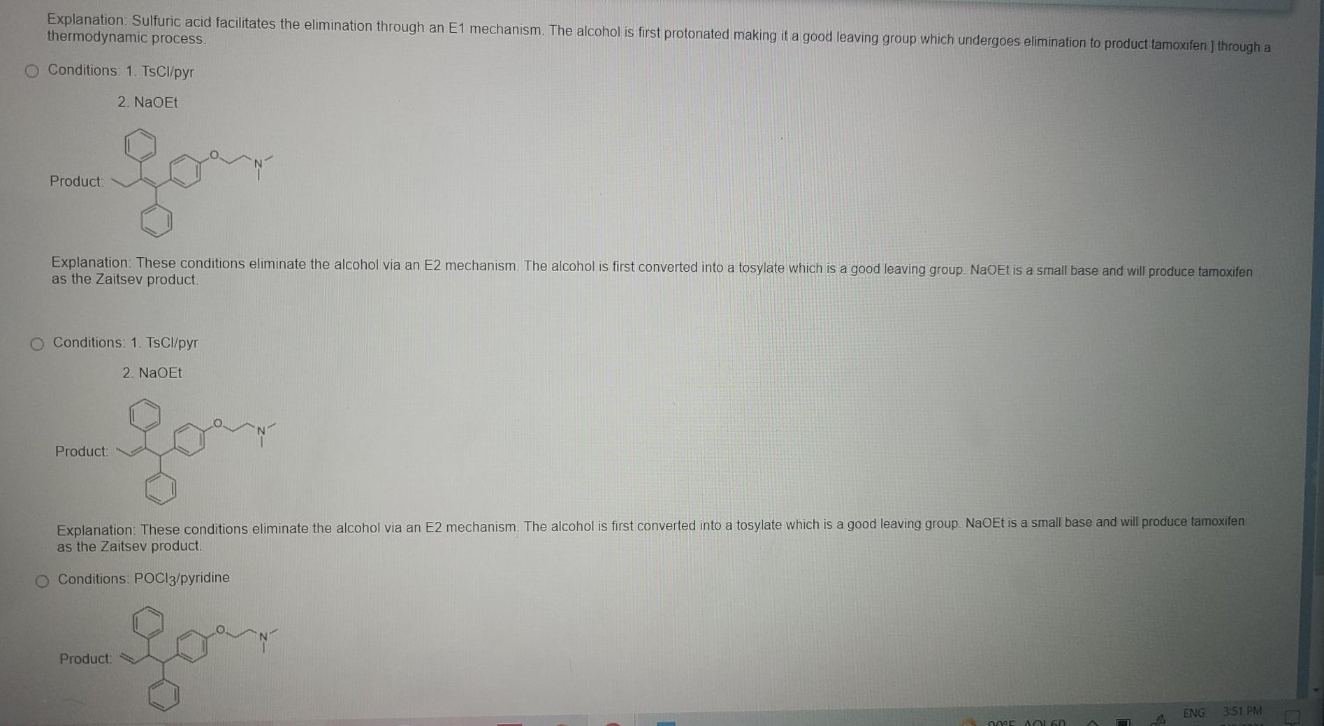 Solved Identify the structure of tamoxifen and the | Chegg.com