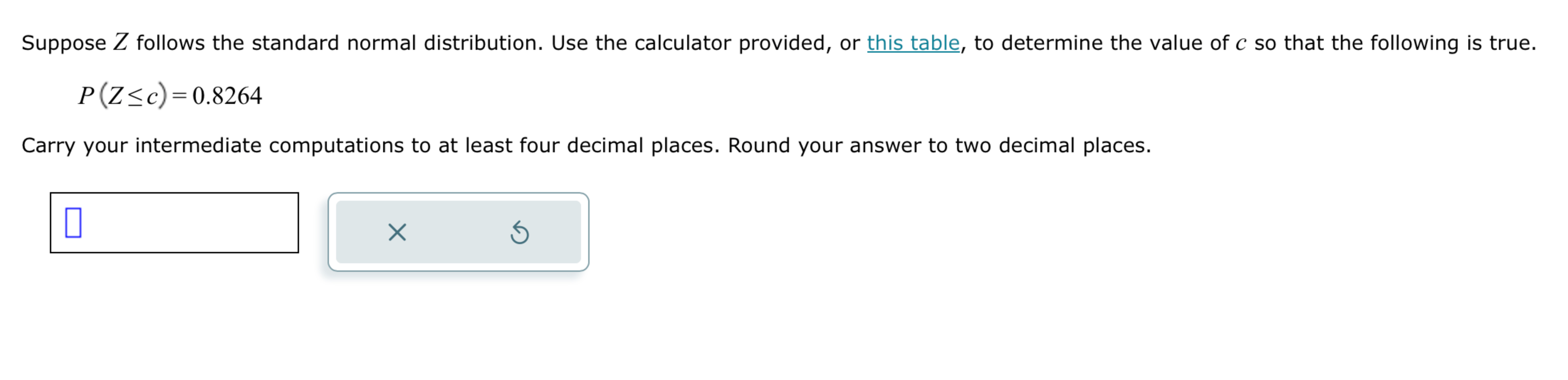 Solved Suppose Z ﻿follows the standard normal distribution. | Chegg.com