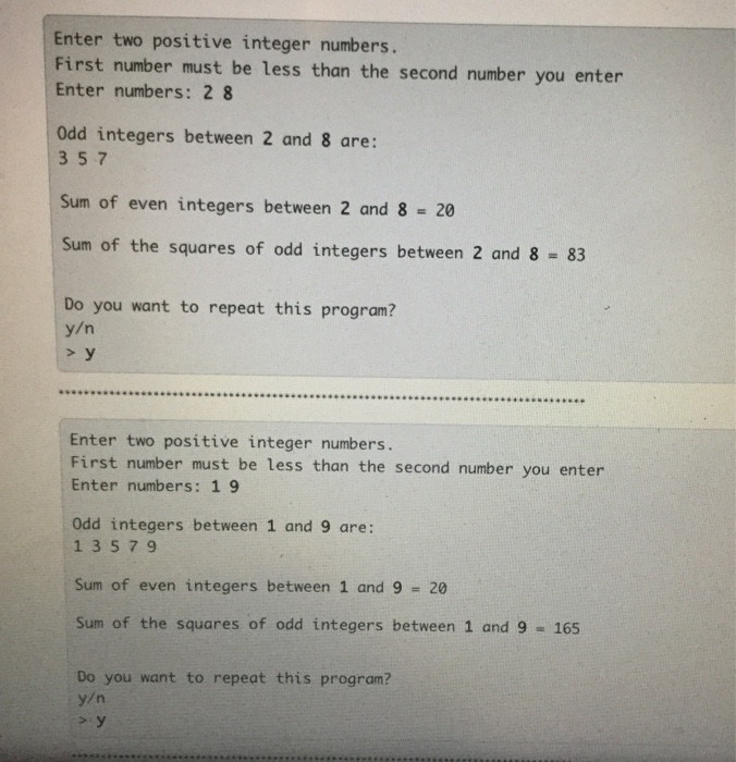 Solved 2 Write A Program That Uses While Loops To Perform 8575