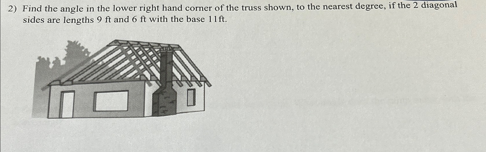Solved Find the angle in the lower right hand corner of the | Chegg.com