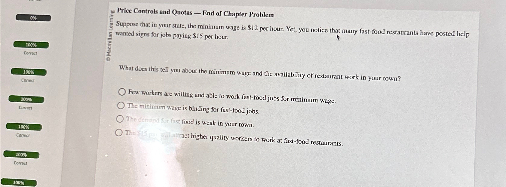 Solved Price Controls and Quotas - ﻿End of Chapter | Chegg.com