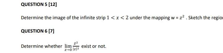 Solved Determine the image of the infinite strip 1 | Chegg.com