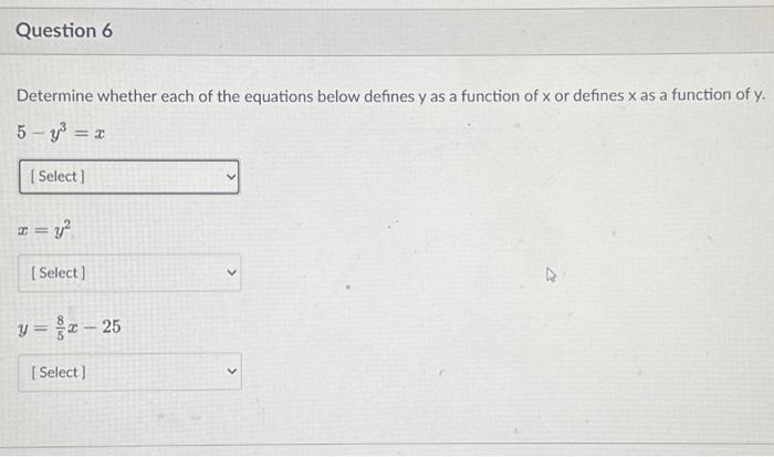 Solved Determine whether each of the equations below defines | Chegg.com