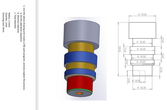 Solved Hi Sir,kindly write a cnc code for the part shown in | Chegg.com