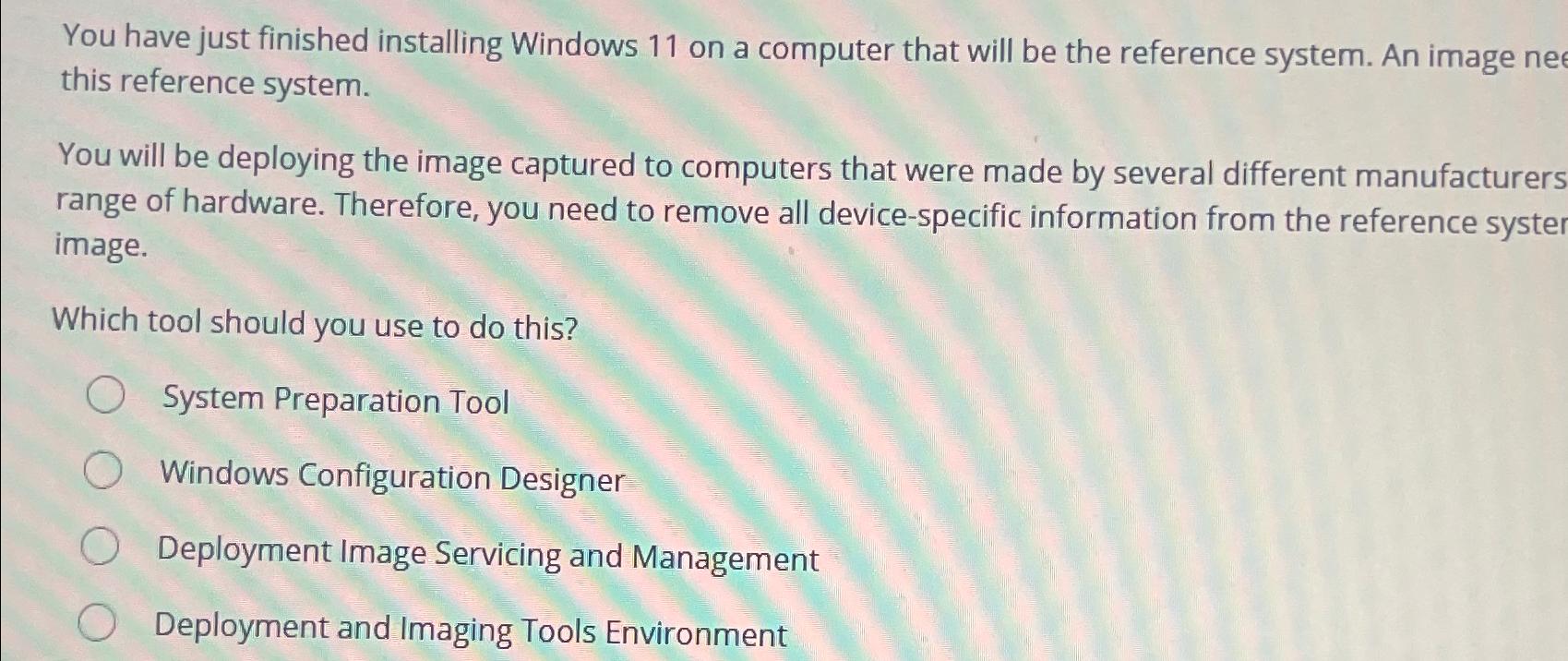 Solved You have just finished installing Windows 11 ﻿on a | Chegg.com