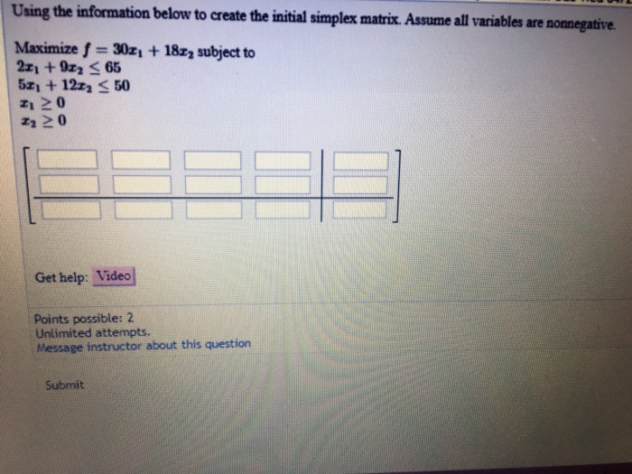 Solved Using the information below to create the initial | Chegg.com