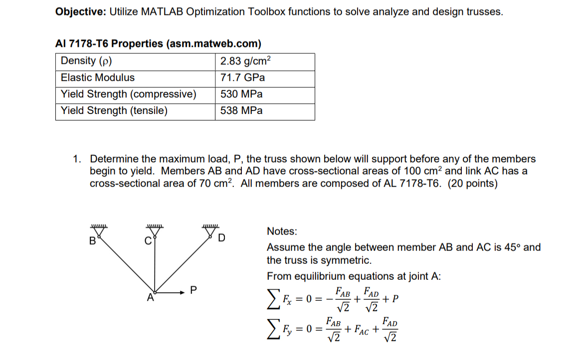 Solved Determine the maximum load, P, ﻿the truss shown below | Chegg.com