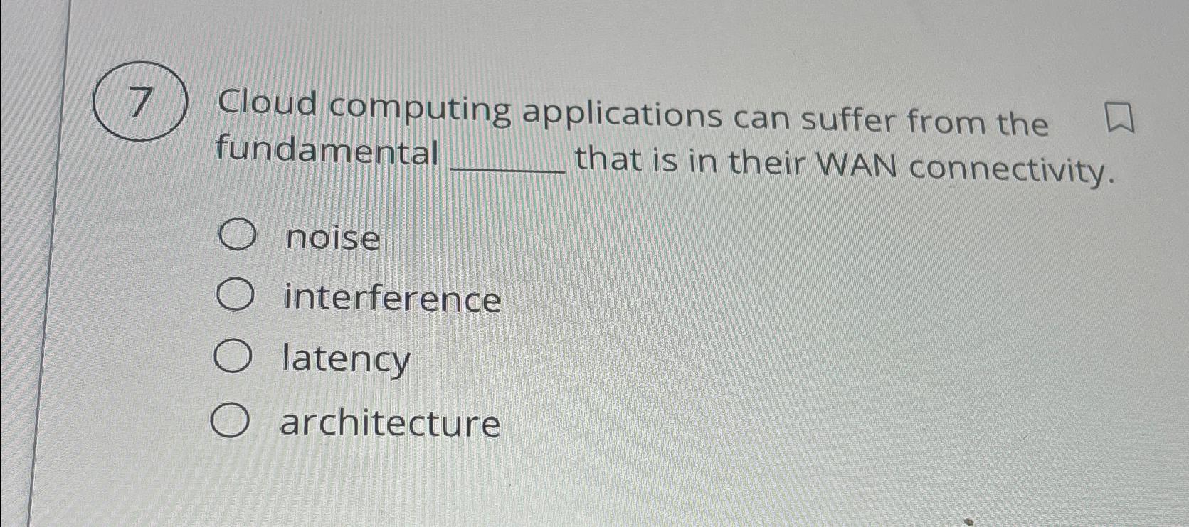 Solved Cloud computing applications can suffer from the | Chegg.com