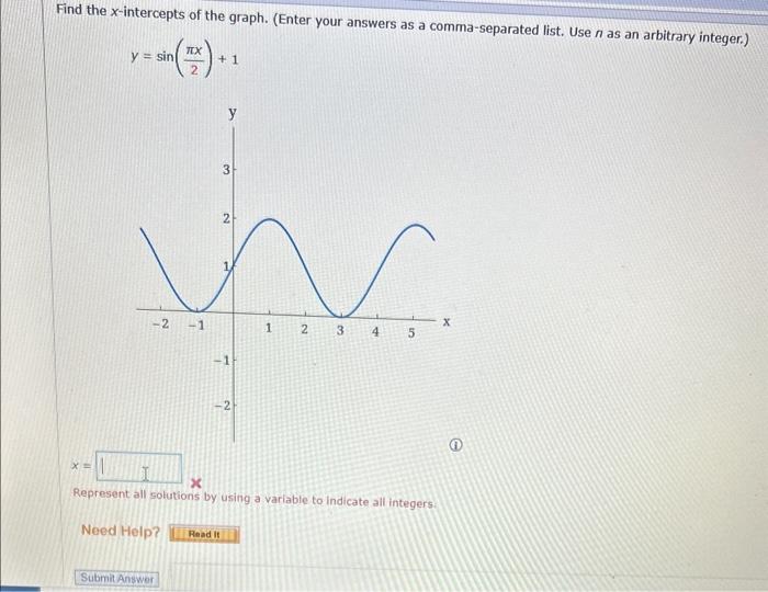 Solved Find the x-intercepts of the graph. (Enter your | Chegg.com