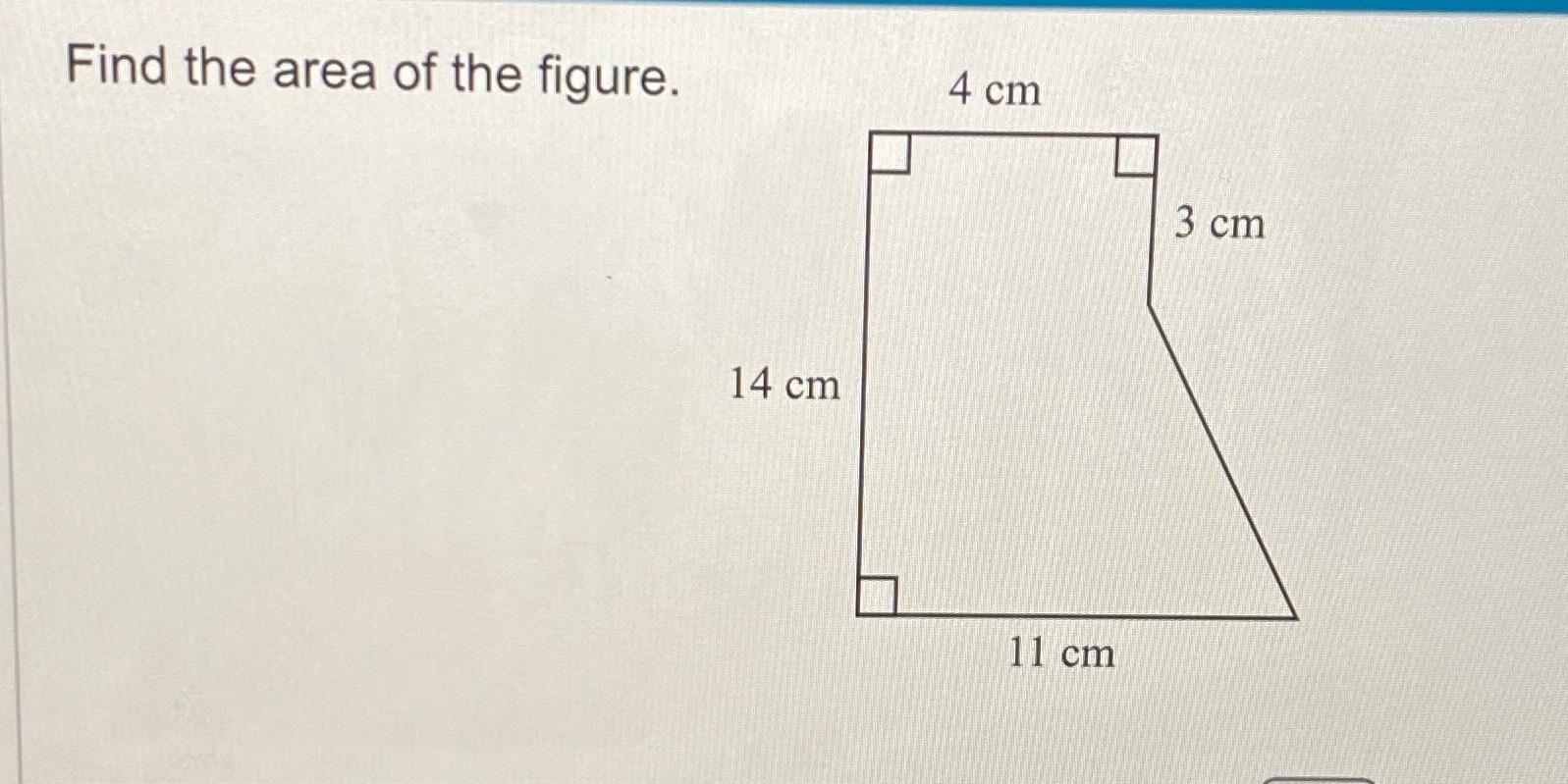 Solved Find the area of the figure. | Chegg.com