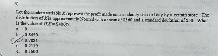 Solved Let the random variable X represent the profit made | Chegg.com