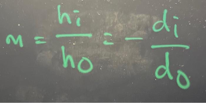 Solved How would I go about rearranging this magnification | Chegg.com