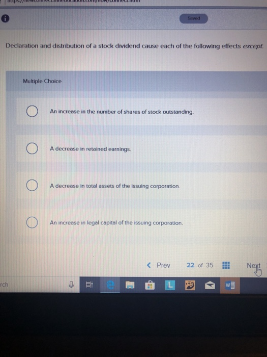 Solved Saved Declaration and distribution of a stock | Chegg.com