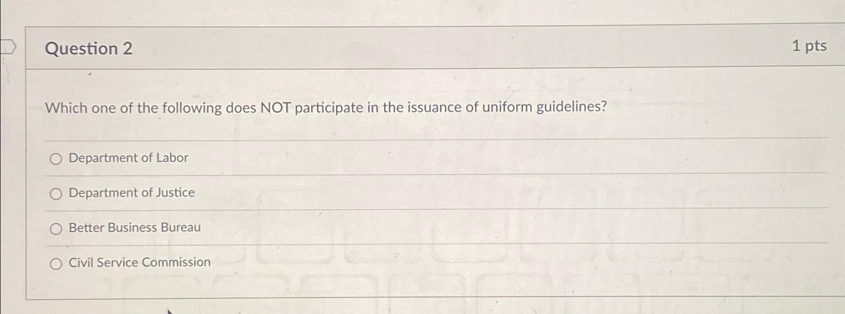 Solved Question 21 ﻿ptsWhich one of the following does NOT | Chegg.com