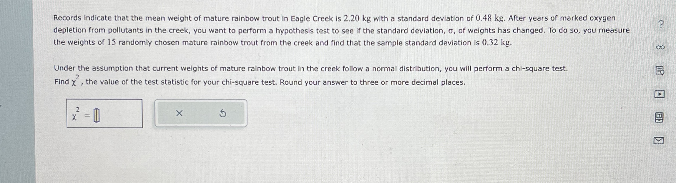 Solved Records indicate that the mean weight of mature | Chegg.com