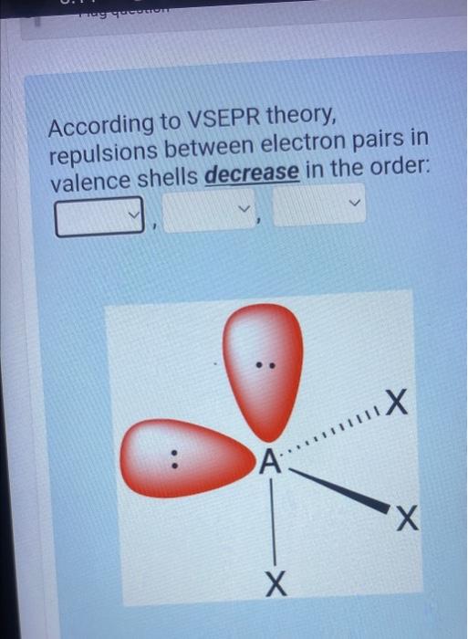 Solved According to VSEPR theory, repulsions between | Chegg.com