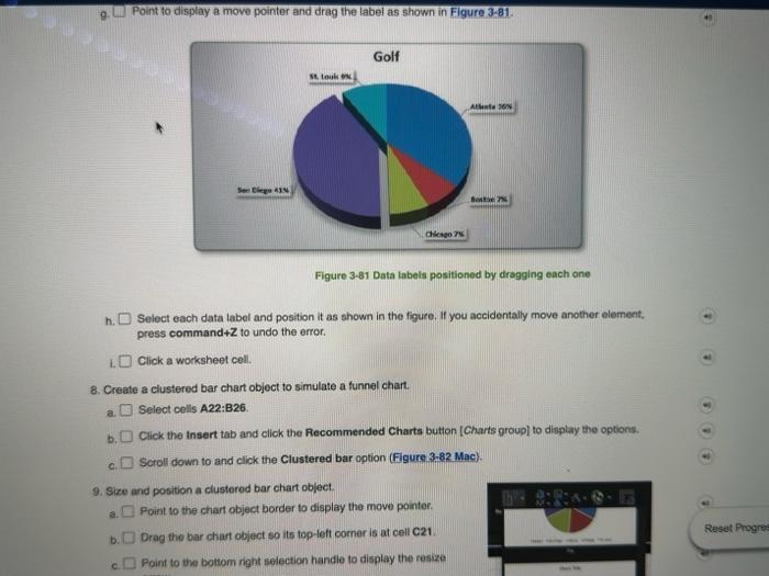 9. LI. Point to display a move pointer and drag the | Chegg.com