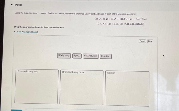 Solved Using the Arrbenius concept of acids and bases, | Chegg.com