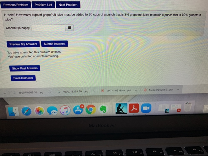 Solved Previous Problem Problem List Next Problem (1 point) | Chegg.com