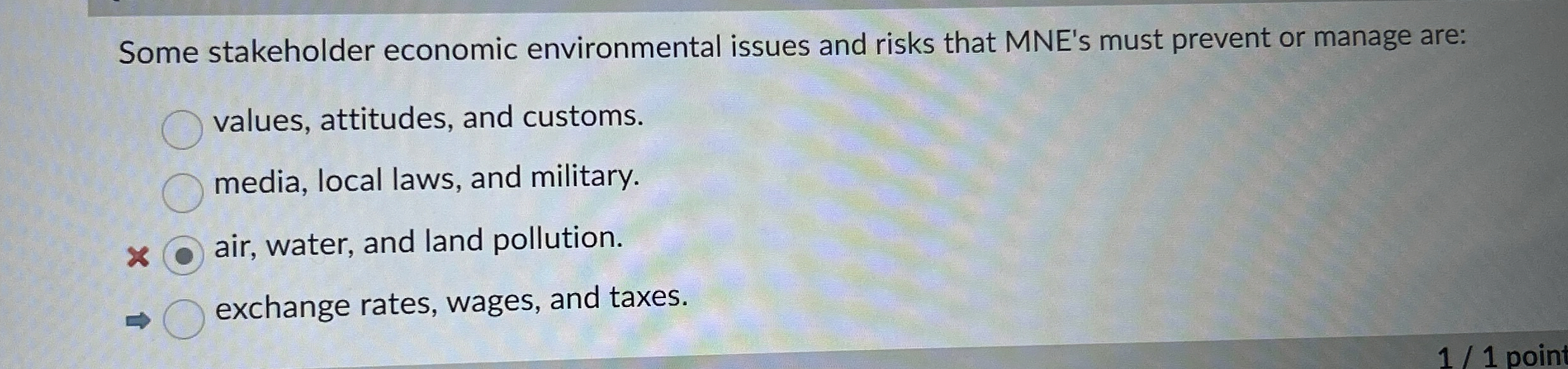 Solved Some stakeholder economic environmental issues and | Chegg.com