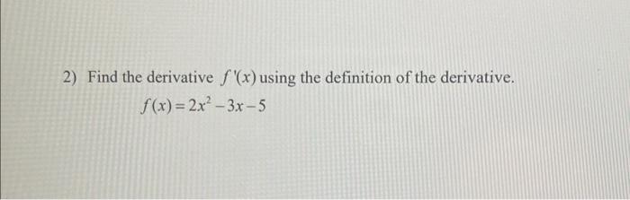 Solved 1) Let f(x)=2x2+3x−7. a) Determine the average rate | Chegg.com
