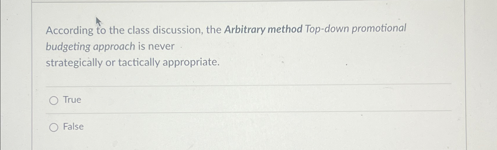Solved According to the class discussion, the Arbitrary | Chegg.com