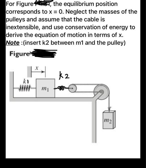 Solved For Figure, the equilibrium position corresponds to x | Chegg.com