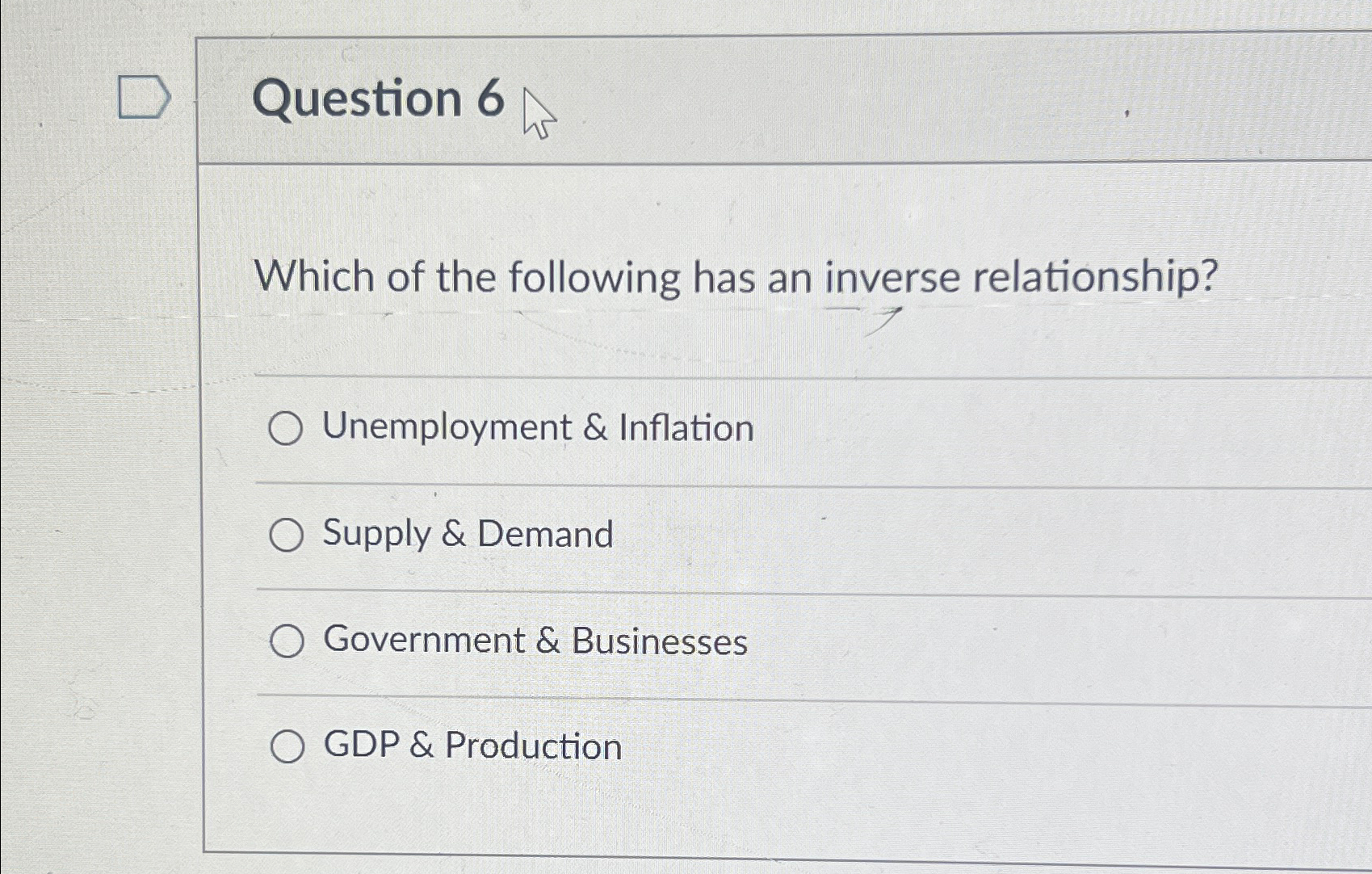Solved Question 6which Of The Following Has An Inverse 