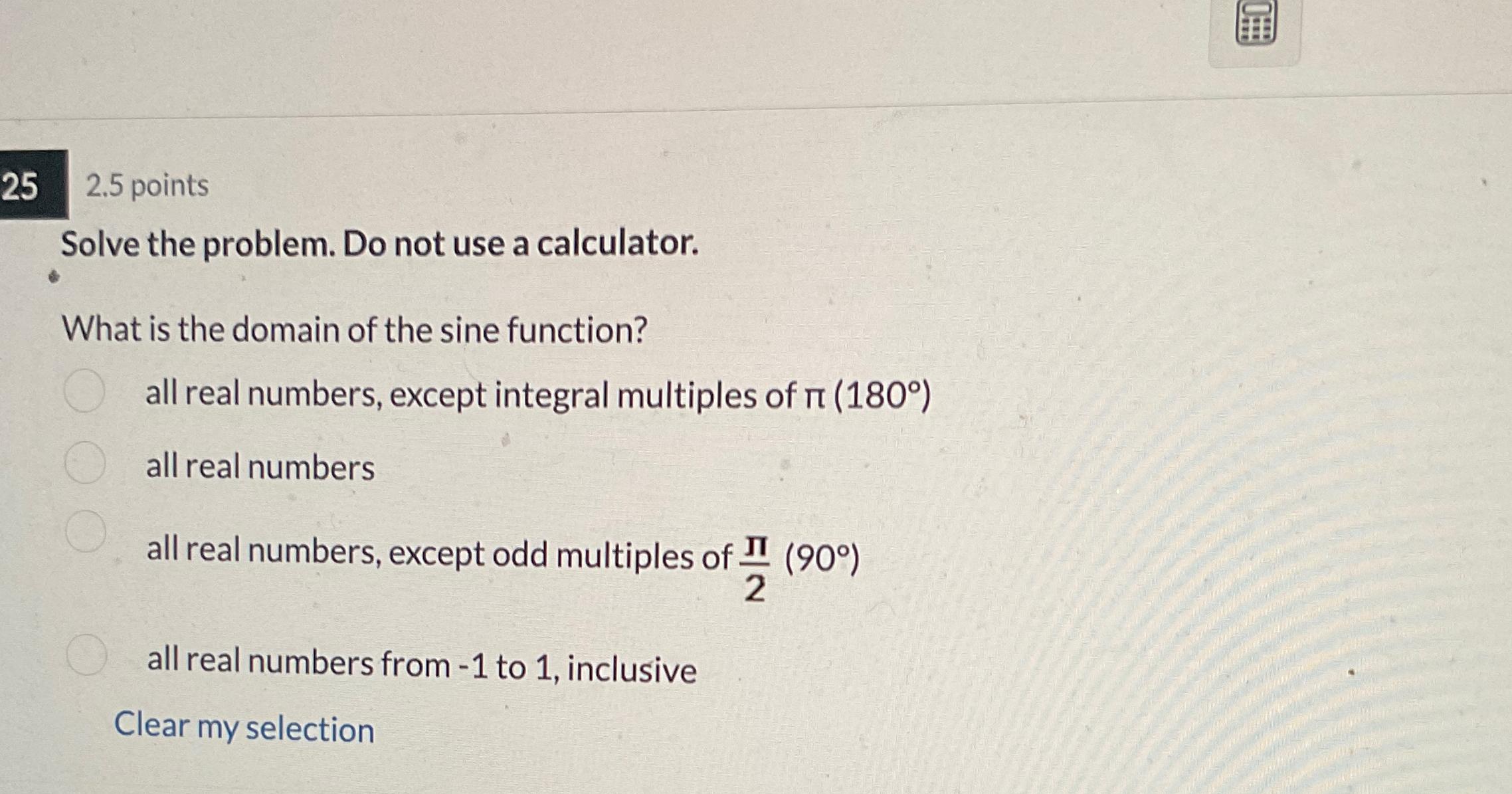 Solved 252.5 ﻿pointsSolve the problem. Do not use a | Chegg.com