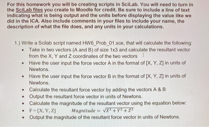 Solved 3 Write A Scilab Script Named Hw6 Prob03sce That 9897