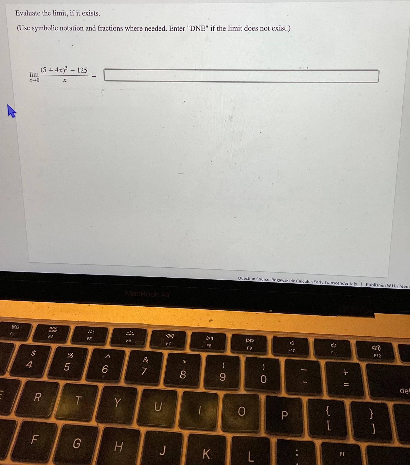 Solved Evaluate the limit, ﻿if it exists.(Use symbolic | Chegg.com
