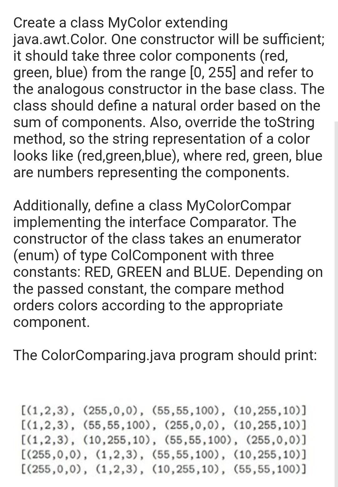 Solved Note: If you don't know collections yet, you can use | Chegg.com