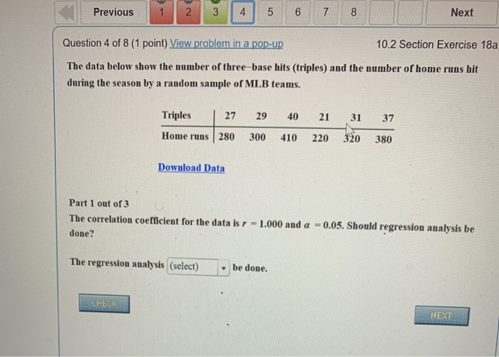 Solved Previous 2 3 4 5 6 7 8 Next Question 4 of 8 (1 point) | Chegg.com