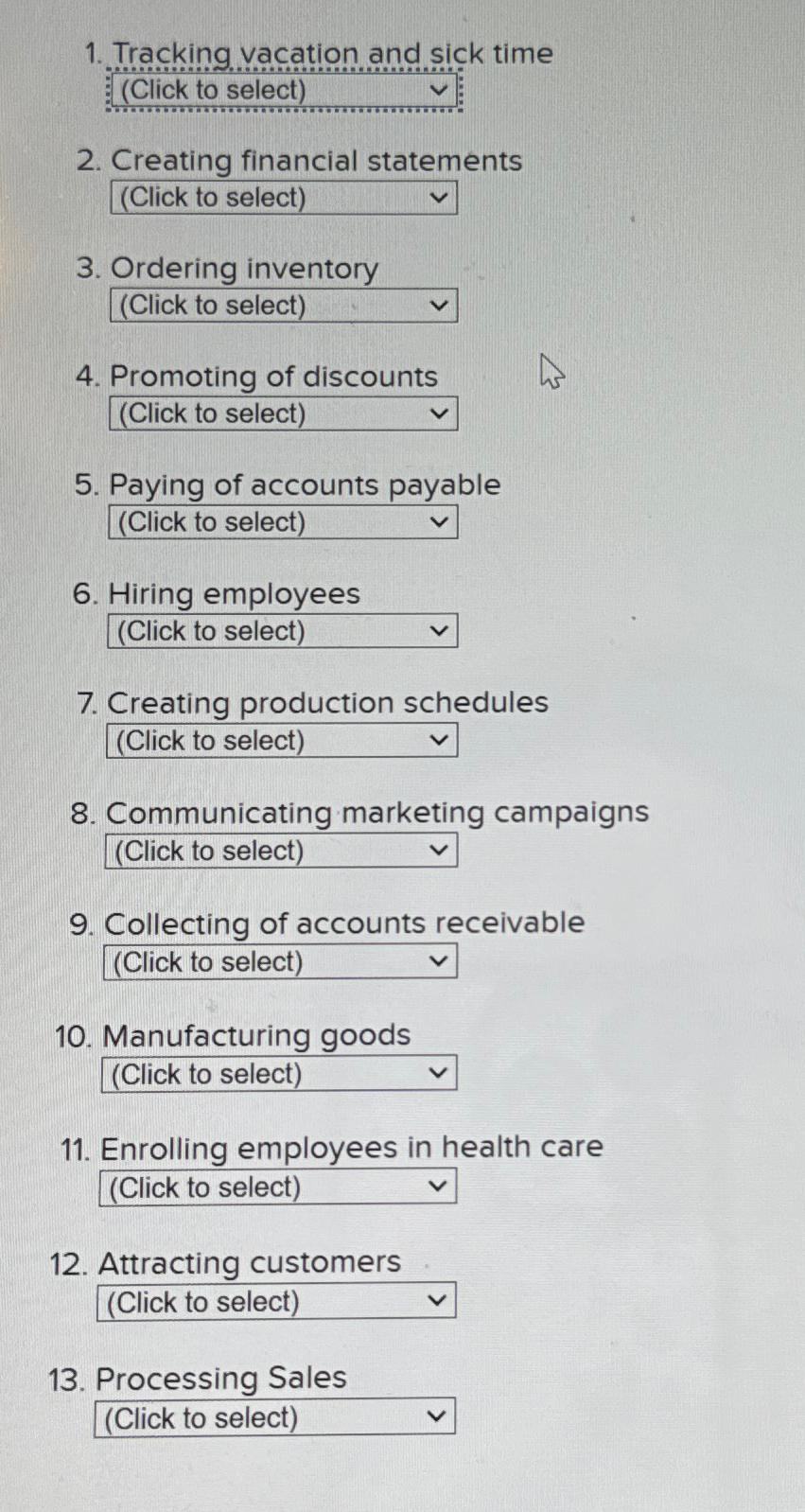 Solved Tracking vacation and sick timeCreating financial | Chegg.com