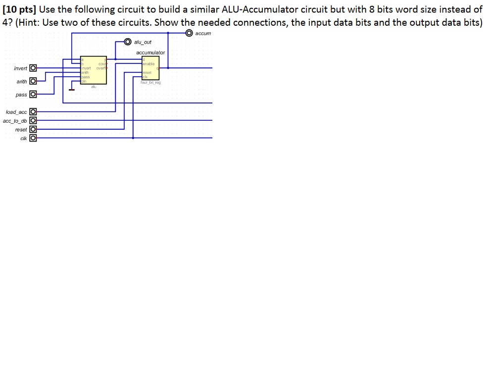 Solved [10 ﻿pts] ﻿Use the following circuit to build a | Chegg.com