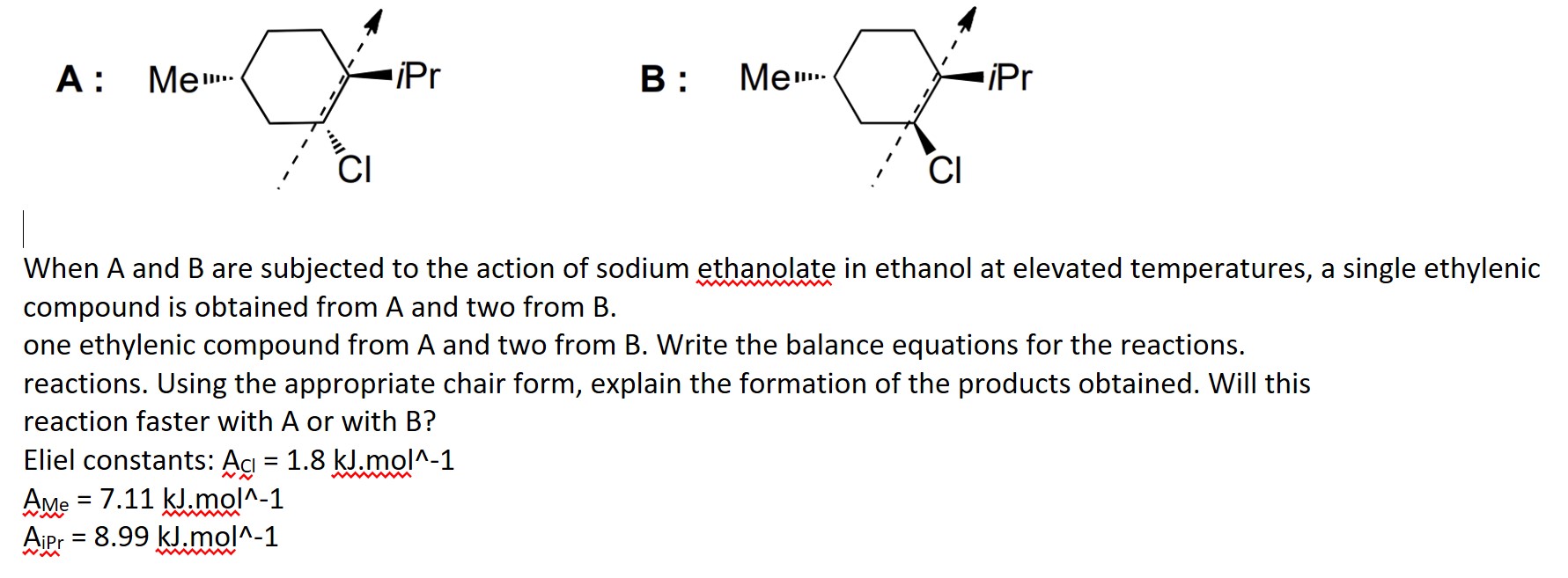 When A and B ﻿are subjected to the action of sodium | Chegg.com