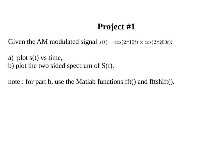 Solved Given the AM modulated signal | Chegg.com