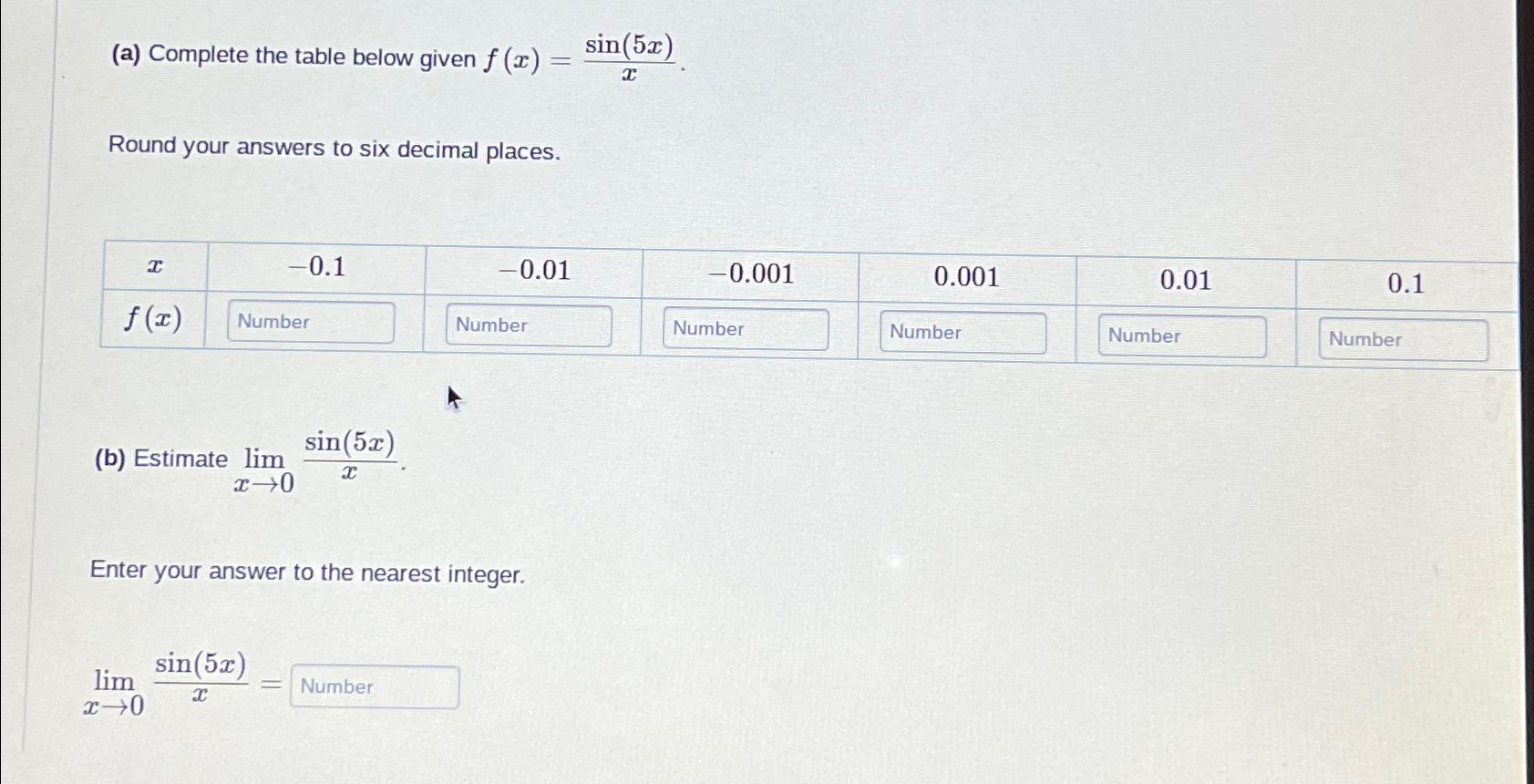 Solved (a) ﻿Complete the table below given | Chegg.com
