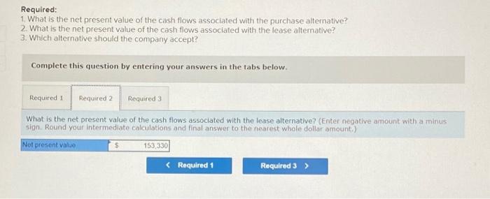 Solved Problem 12-25 (Algo) Net Present Value Analysis of a | Chegg.com