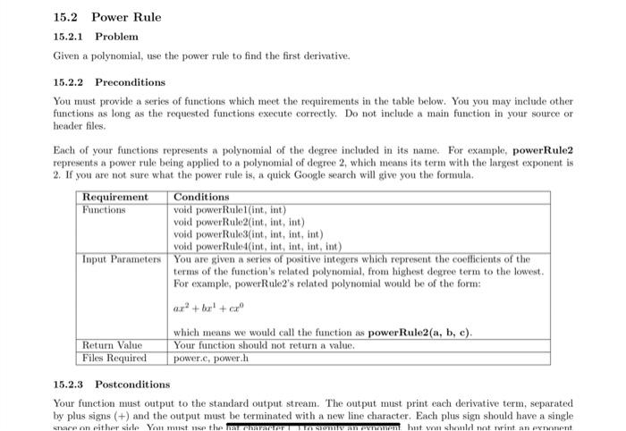 Solved Given a polynomial, use the power rule to find the | Chegg.com