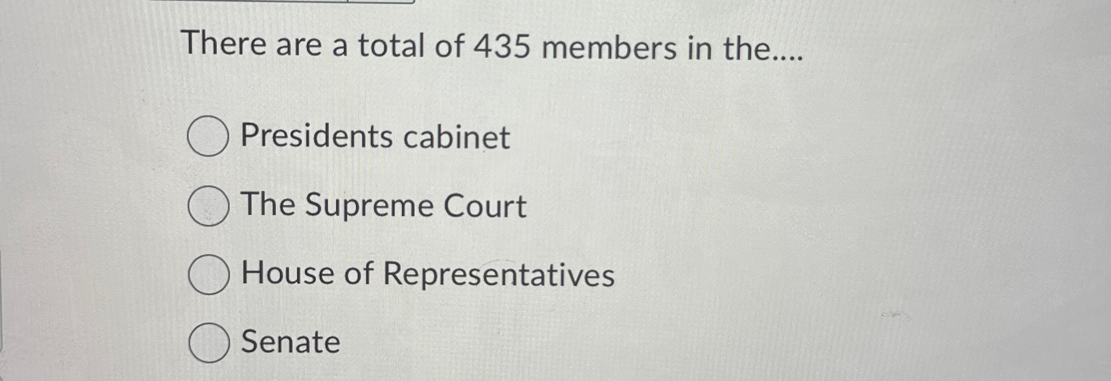 Solved There are a total of 435 ﻿members in | Chegg.com