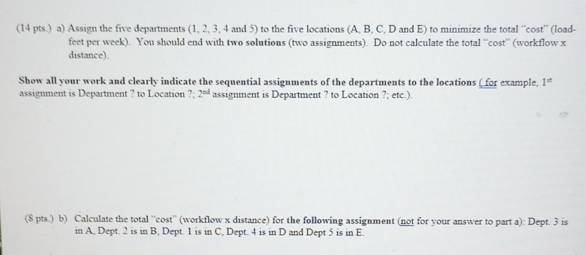 Solved Task assigned 1tt assigned to WS Task assigned 2ed . | Chegg.com