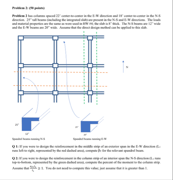 Problem 2: (50 ﻿points)Problem 2 ﻿has columns spaced | Chegg.com