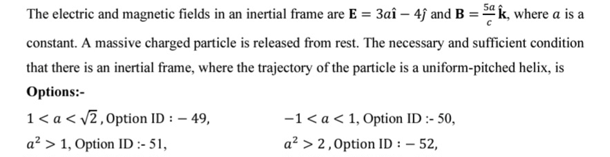 Solved The electric and magnetic fields in an inertial frame | Chegg.com