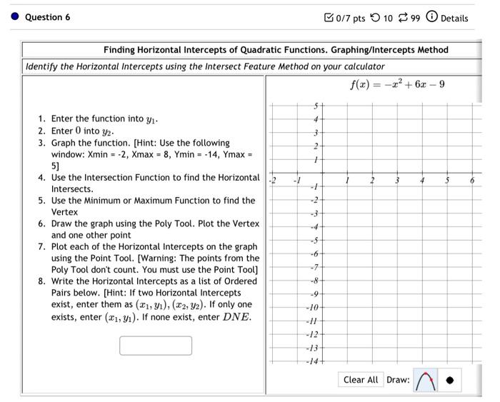 Solved Question 6 〔0/7 pts ⨀10⇄99 (i) Details Finding | Chegg.com